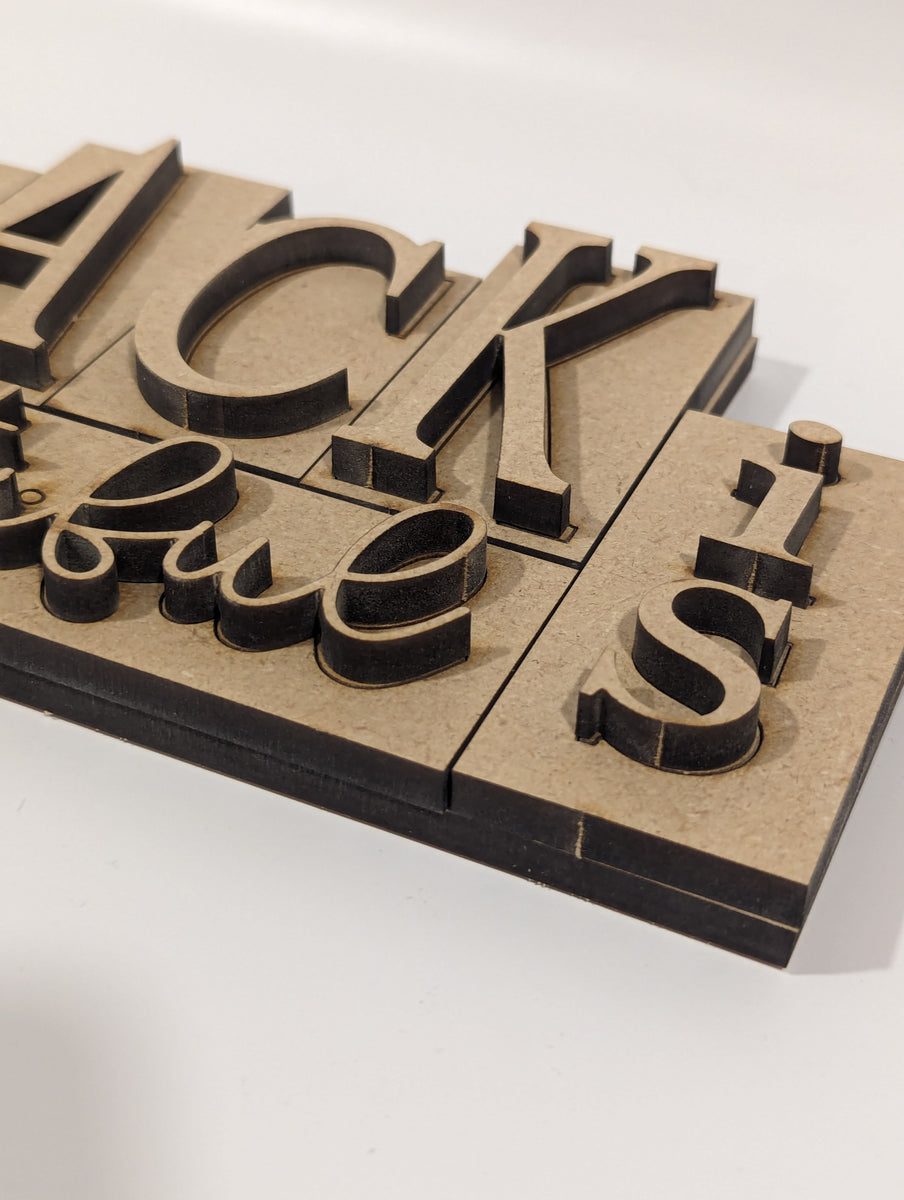 Black is Beautiful 3D word block – Hot Mesh Mom Shop