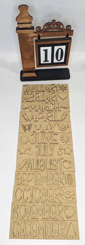 Interchangeable Calendar Post – Hot Mesh Mom Shop