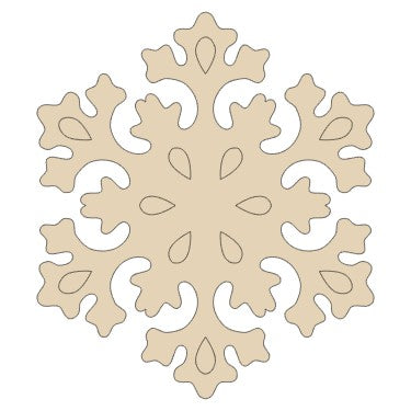 Snowflake Wood Cutout-Style 3-23132 – Hot Mesh Mom Shop
