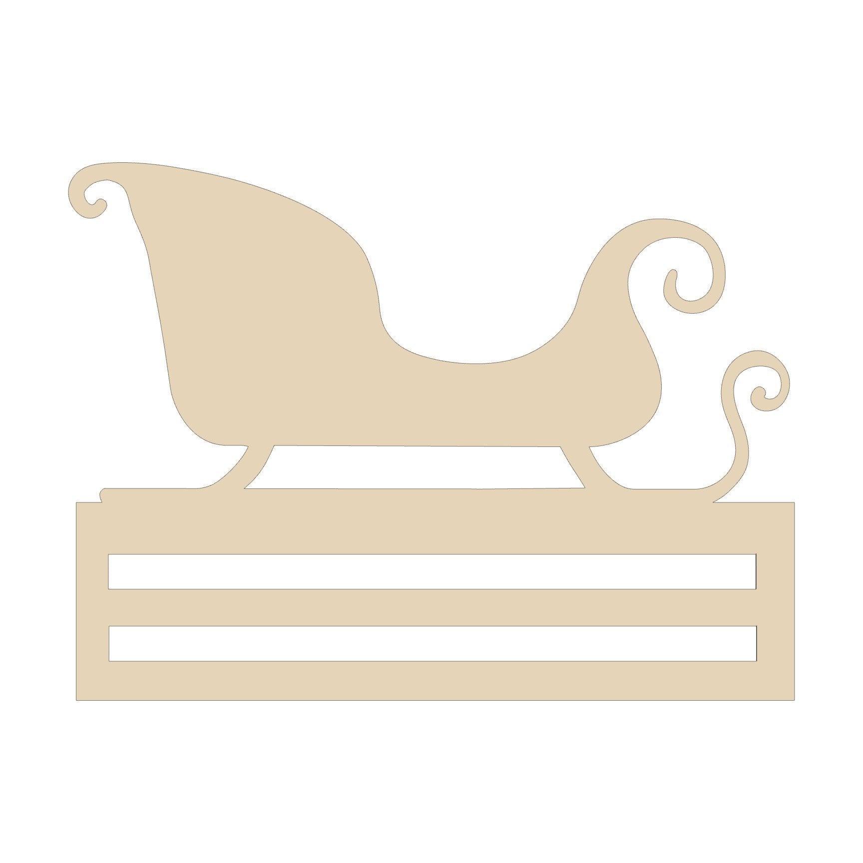 Santa Sleigh Wreath Rail – Hot Mesh Mom Shop